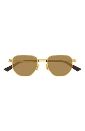 Bottega Veneta 52mm Sunglasses - Gold