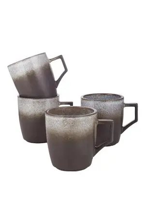 STONE + LAIN Vince Stoneware 4-piece Mug Set