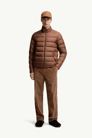 Moncler Phrier Short Down Jacket - Brown