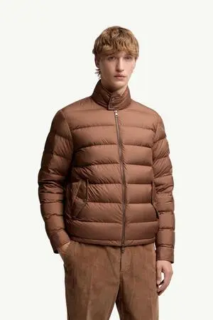 Moncler Phrier Short Down Jacket - Brown