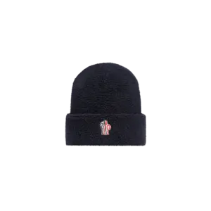 Moncler Teddy Fleece Beanie - Blue