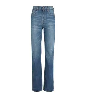 Chloé Faded Straight Jeans - Red