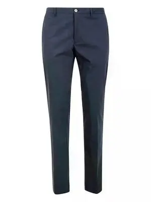 Incotex Tailored Cotton Trousers - Blue