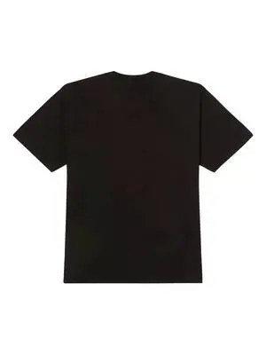 Obey Logo-embroidered Cotton T-shirt - Black