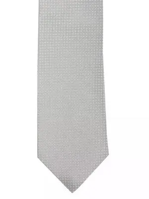 ERRICO FORMICOLA Patterned Silk Tie - Grey
