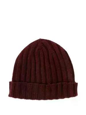 Alpha Industries Ribbed Turn-up Beanie - Red