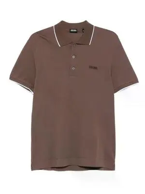Zegna Embroidered Polos For Men