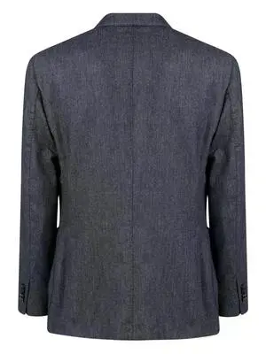 Boglioli Mélange-effect Blazer - Blue