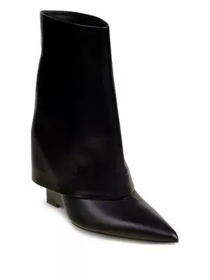 SERGIO LEVANTESI Fold-over Pointed-toe Wedge Boots
