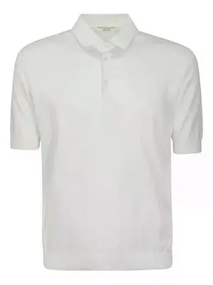 FILIPPO DE LAURENTIIS Short-sleeve Button Polo Shirt - Neutrals