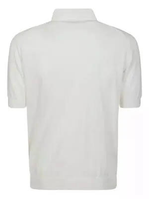 FILIPPO DE LAURENTIIS Short-sleeve Button Polo Shirt - Neutrals