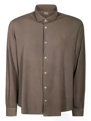 Fedeli Cotton Shirt - Brown