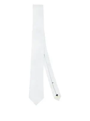 ERRICO FORMICOLA Dot-pattern Neck Tie - White