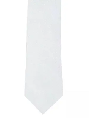 ERRICO FORMICOLA Dot-pattern Neck Tie - White