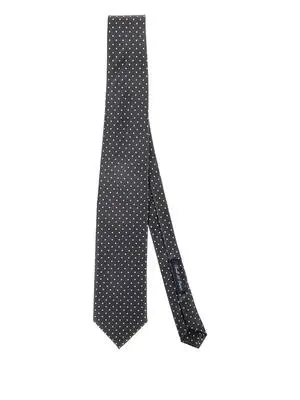 BIGI MILANO Polka-dot Neck Tie - Grey