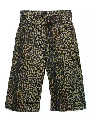 Rhude Leopard-print Shorts - Brown