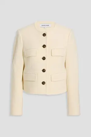 Veronica Beard Leslie Wool Jacket - Ecru