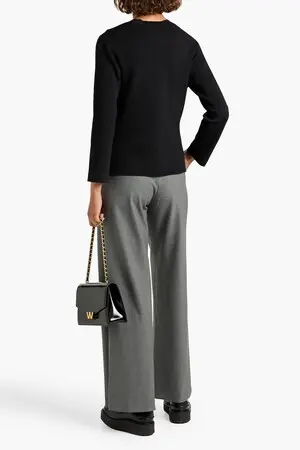 Maje Twill Wide-leg Pants