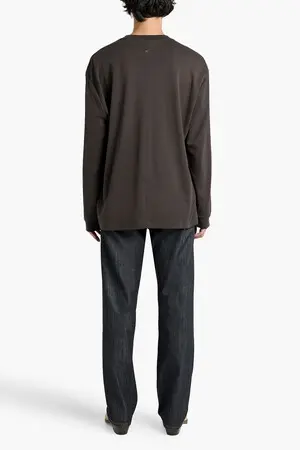 Rag & Bone Cliff Cotton And Tencel™blend Jersey Tshirt - Dark Brown