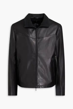 Rag & Bone Grant Suede-trimmed Leather Jacket