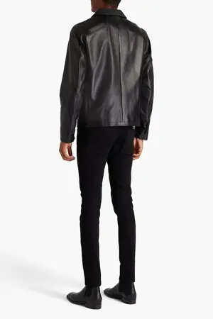 Rag & Bone Grant Suede-trimmed Leather Jacket