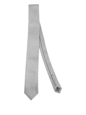 ERRICO FORMICOLA Dot-pattern Silk Neck Tie - Grey