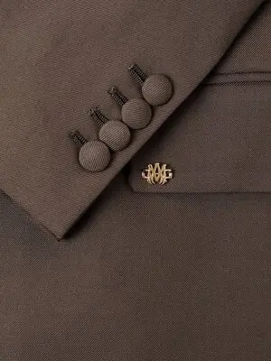 Amiri Double-breasted Satin-trimmed Twill Blazer