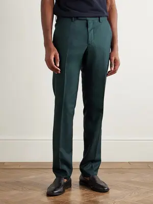 Mr P. Slim-leg Wool And Silk-blend Suit Trousers