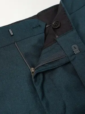 Mr P. Slim-leg Wool And Silk-blend Suit Trousers