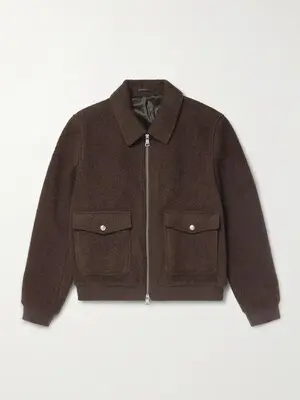 Mr P. Wool-blend Bouclé Blouson Jacket