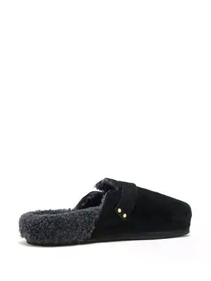 ANCIENT GREEK SANDALS Vasilitsa Slippers - Black