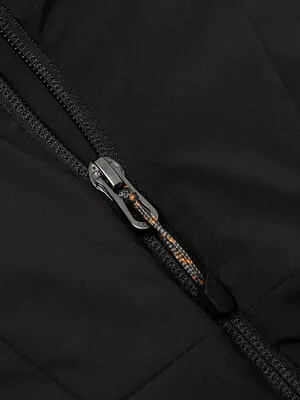 Sease Padded Virgin Wool And Silk-blend Flannel Jacket - Black