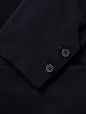 Sease Ellen 2.0 Unstructured Wish® Virgin Wool And Cashmere-blend Felt Blazer - Blue