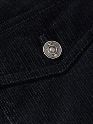 Mr P. Cotton-corduroy Trucker Jacket - Blue