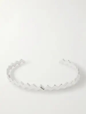 MIKIA Snake Diamond Cuff - Silver