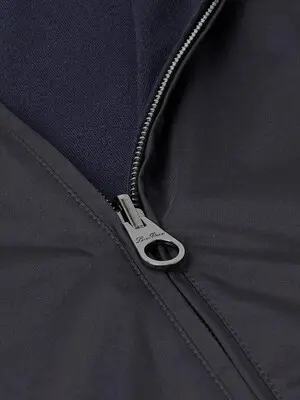 Loro Piana Reversible Storm System® Windmate® And Cashmere Hooded Bomber Jacket - Blue
