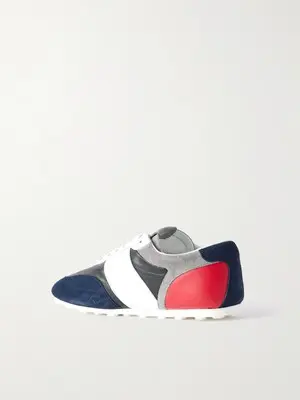 Marni Logo-embroidered Leather Sneakers