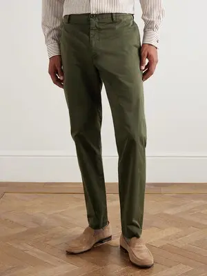 Paul Smith Straight-leg Cotton-blend Trousers