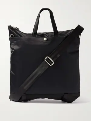 MASTER-PIECE CO Lightning Leather-trimmed Tote Bag - Black