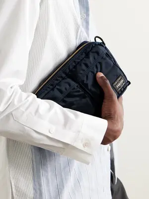 PORTER-YOSHIDA & CO Tanker Sling Nylon-twill Messenger Bag - Blue