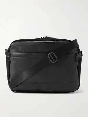 MASTER-PIECE CO Progress Leather-trimmed Messenger Bag - Black
