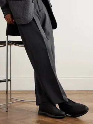 Berluti Chappée Leather Slip-on Desert Boots