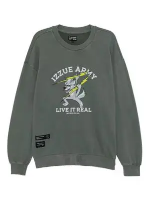 Izzue Graphic-print Crewneck Sweatshirt