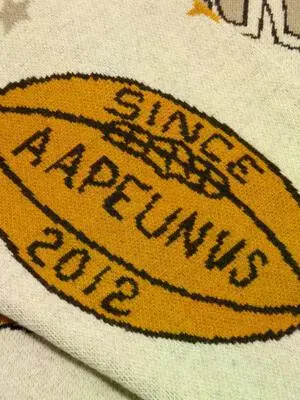 AAPE BY *A BATHING APE Graphic-print Buttoned Cardigan