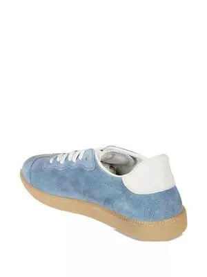 BE980 Logo-detail Suede Sneakers - Blue
