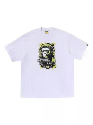 A BATHING APE Graffiti Ape Head T-shirt - White