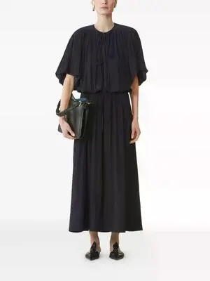 LANVIN Pleated Maxi Dress - Black