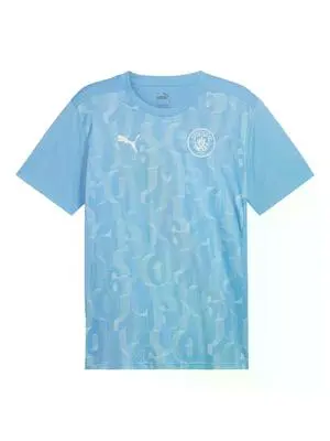 PUMA Manchester City Graphic Print Short Sleeve T-shirt - Blue