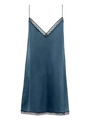ERES Bucolique Lace-trim Nightdress - Blue