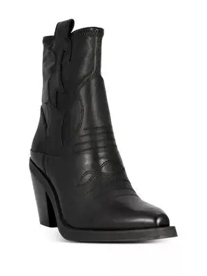 Ash Leather Cowboy Boots